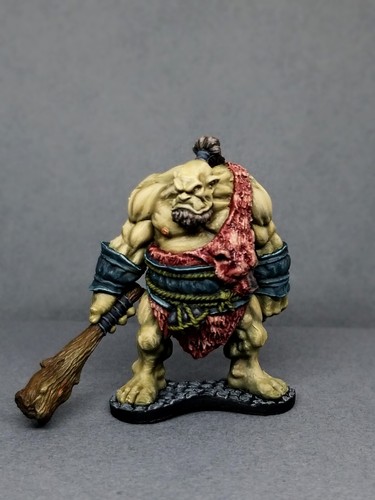 D&d Pathfinder Ogre Troll Club Warrior Painted Miniature Frosthaven Dnd ...
