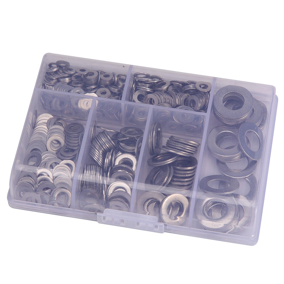 New 304 Stainless Steel Washers Flat Washer Assortment Set Value Kit ...
