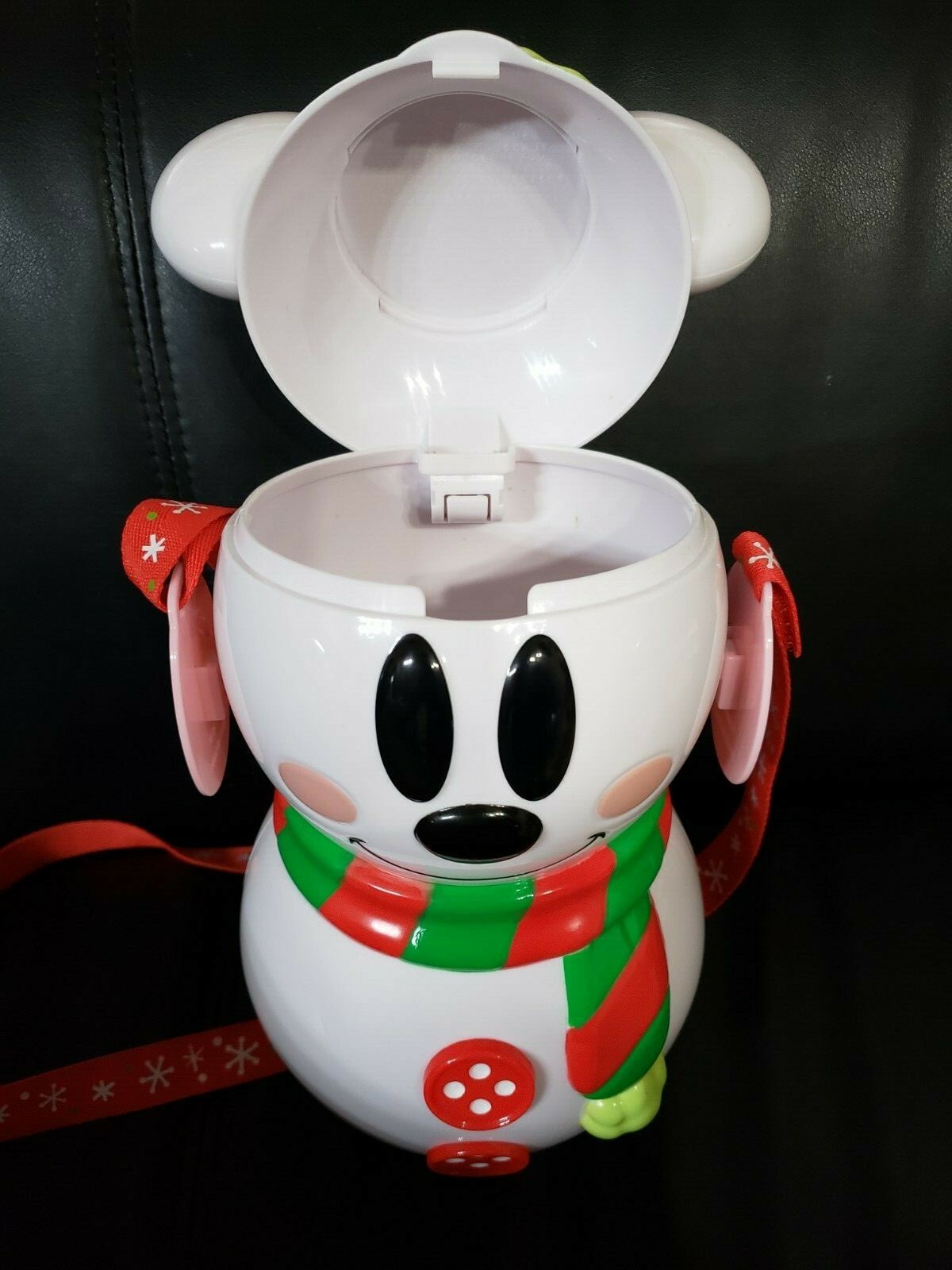 Tokyo Disney Resort Christmas Mickey mouse Snowman Popcorn Bucket ...