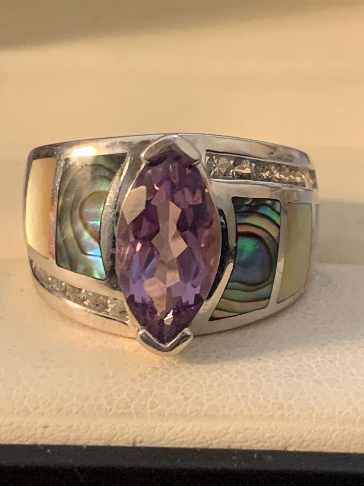DESIGNER 925 WK WHITNEY KELLY MARGIE AMETHYST ABALONE… - Gem