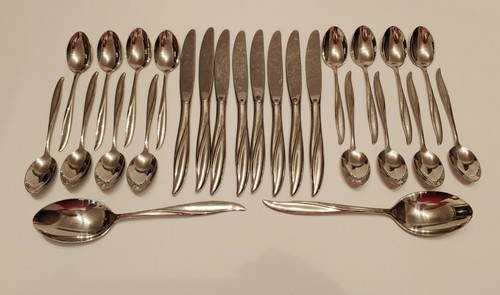 Gorham Stegor Stainless Waikiki Pattern Flatware Spoons & Knives Only ...