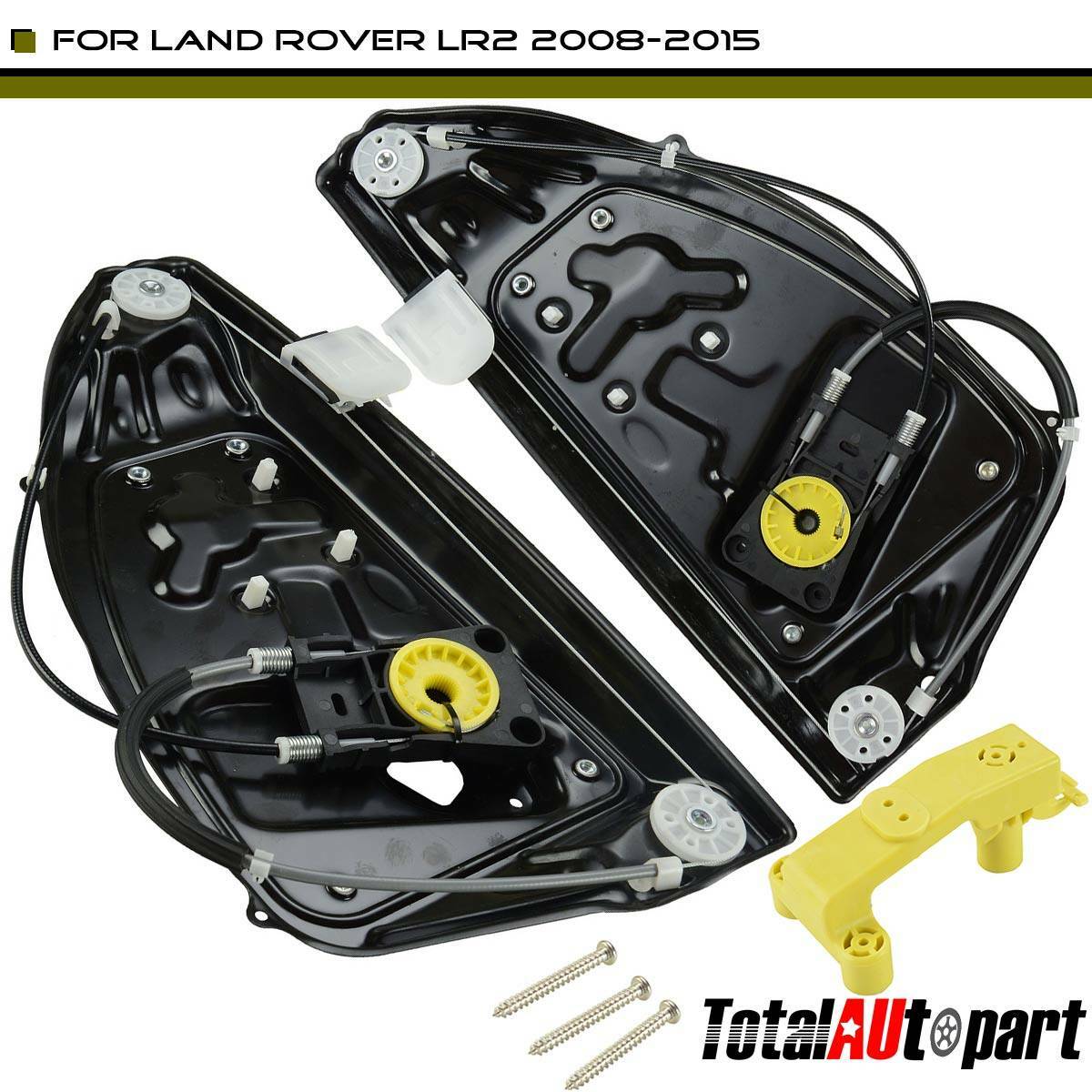 2Pcs Window Regulator with Panel Rear Left & Right for Land Rover LR2 ...
