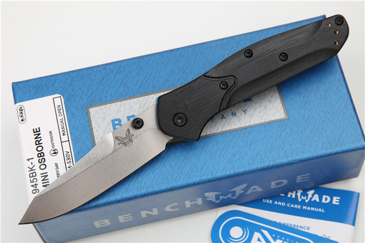 Benchmade 945 High hardness titanium plated G10 Sharp portable folding ...