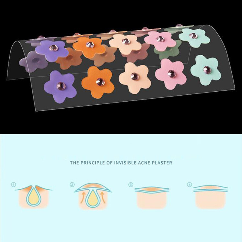 12/20Pcs Acne Pimple Patch Cute Shape Absorb Fluid Acne Stickers Spot ...