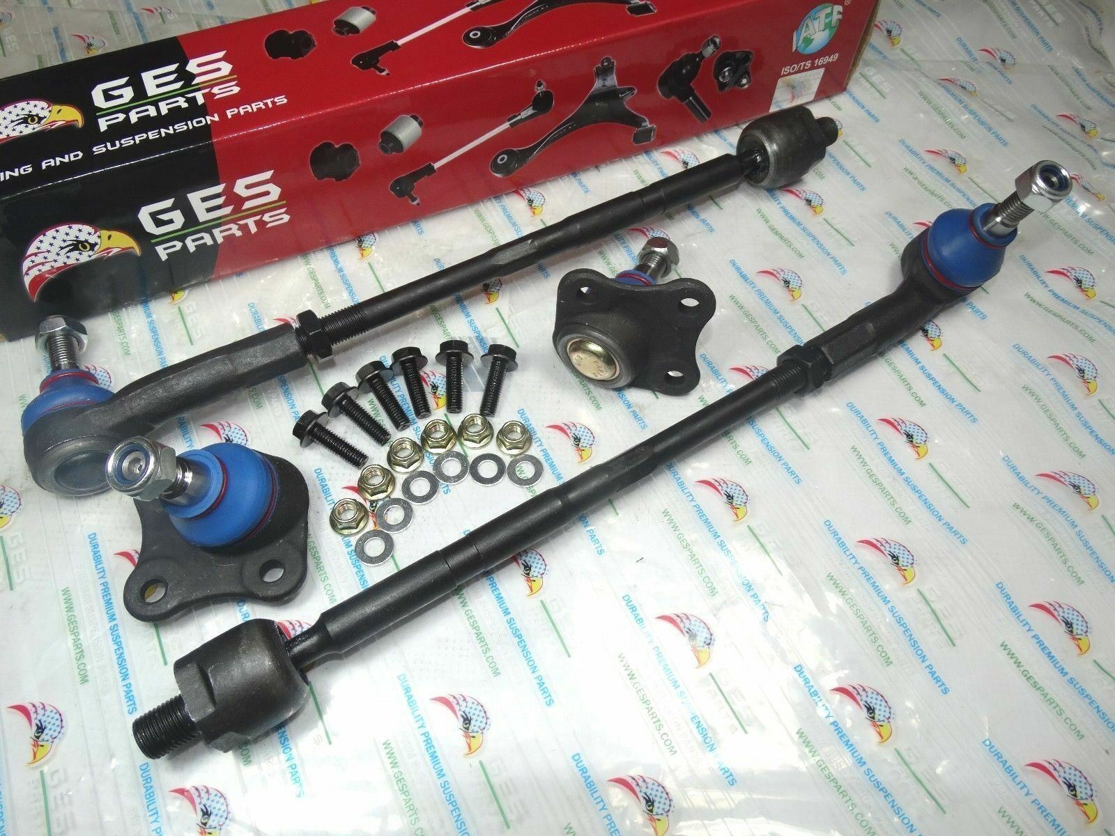 4 Front Lower Ball Joint Inner Outer Tie Rods Assembly For Volkswagen ...