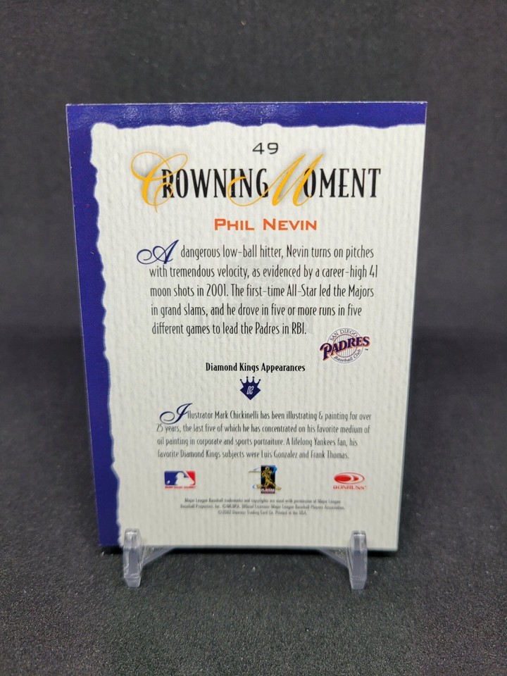 Phil Nevin 2002 Donruss Diamond Kings Baseball #49 | eBay