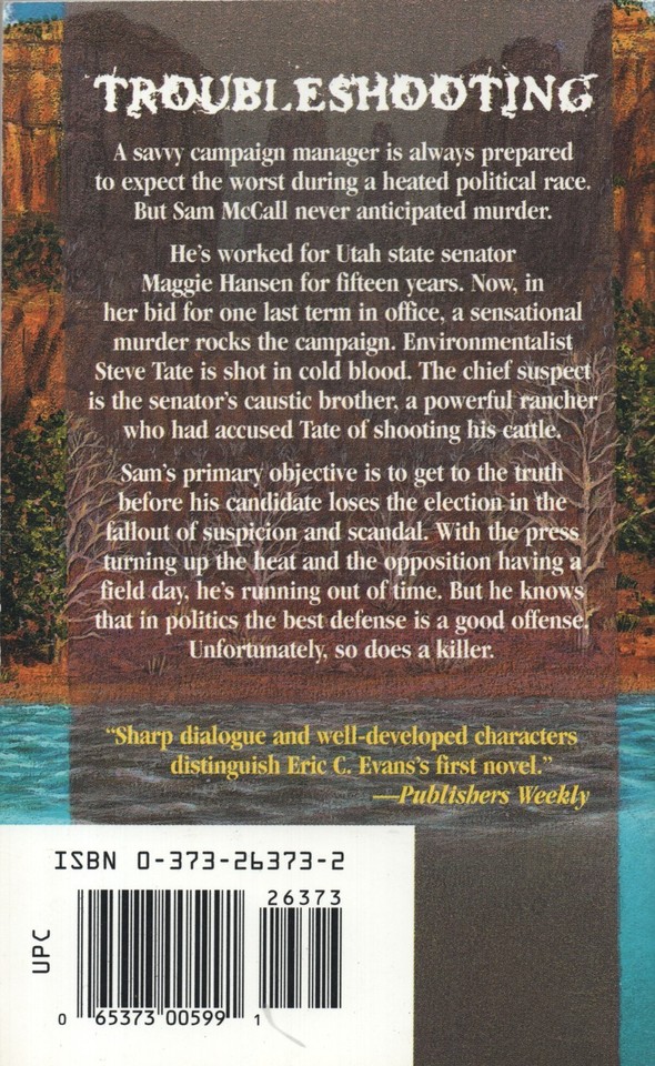 ENDANGERED By ERIC C EVANS Worldwide Library PB 1999 2001 9780373263738 ...