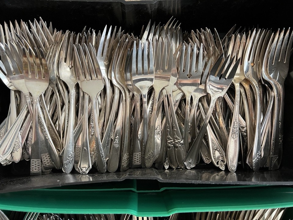 Lot Of 50 Nice Silverplate Salad Dessert Forks Useable No Mono | eBay