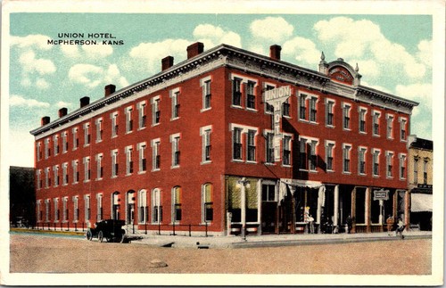 Union Hotel McPherson Kansas Postcard B52 | eBay