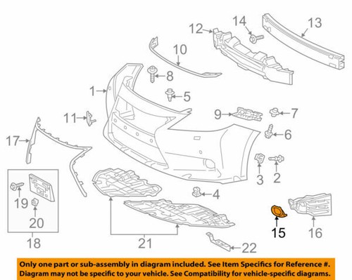 81481-33040 Toyota Cover, fog lamp, rh 8148133040, New Genuine OEM Part ...