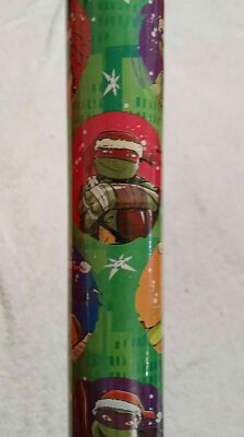 TEENAGE MUTANT NINJA TURTLES GIFT WRAP WRAPPING PAPER CHRISTMAS HOLIDAY ...