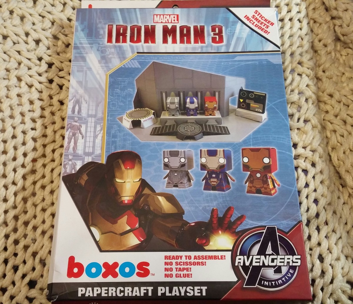 Minecraft Iron Man Papercraft Iron Man Box By 3Dcrabi MakerWorld