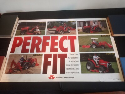 Massey Ferguson~Compact Tractor Dealer Poster~Models 1210 to 1260~ 23 ...