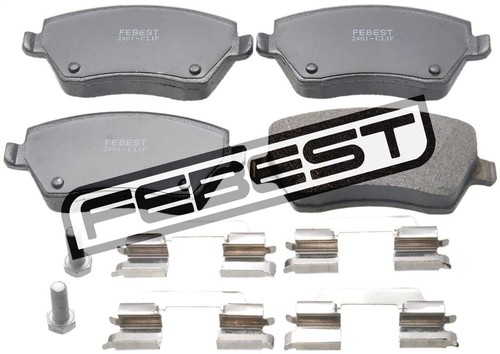 2401-CLIF Febest PAD KIT, DISC BRAKE, FRONT - KIT 410604775R ...