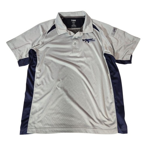 Blackhawk Mens Sz XL Short Sleeve Polo Shirt Tactical Gray Blue Embroidered CMMG | eBay
