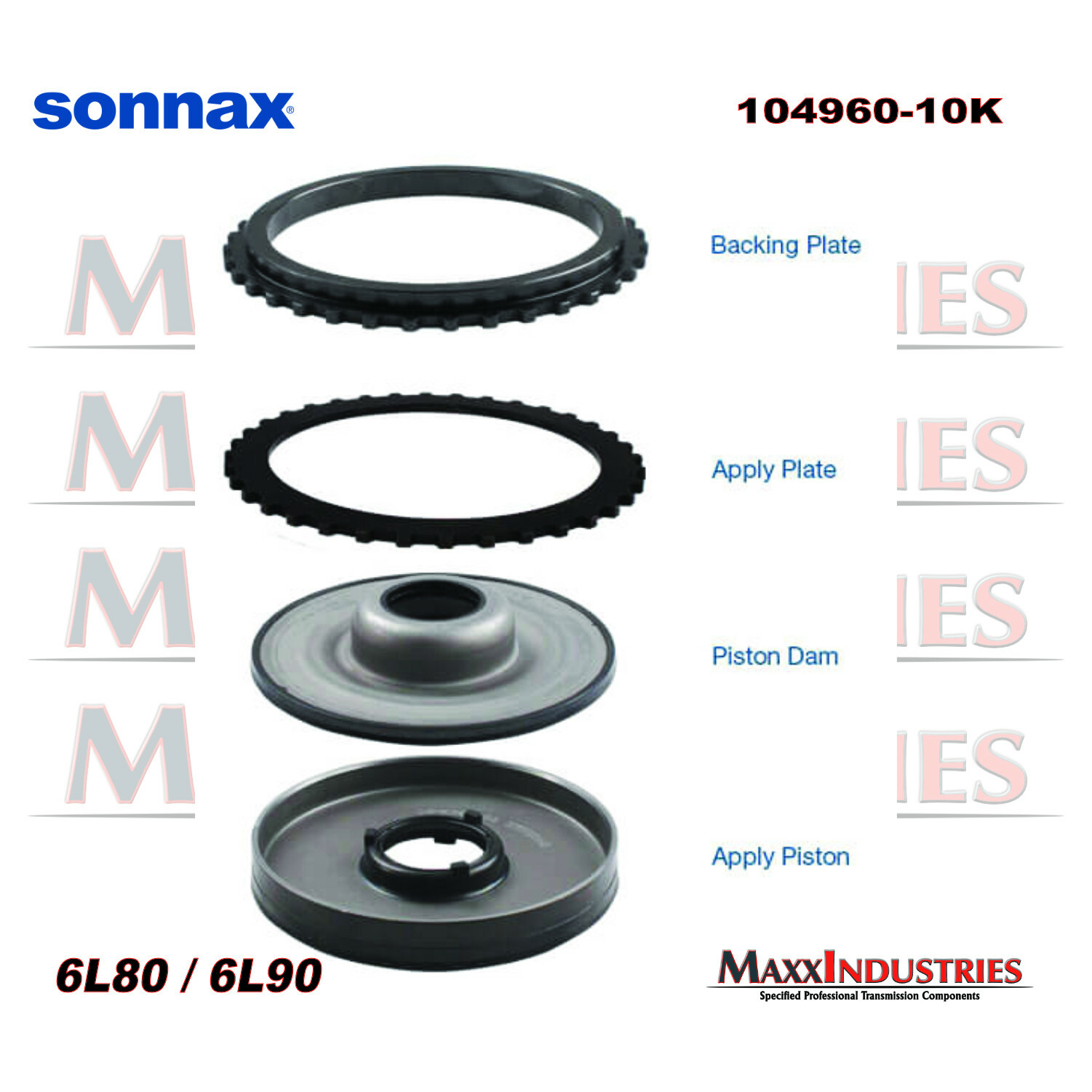 6L80 6L90 Transmission High Capacity 4-5-6 Clutch Apply Piston Kit ...