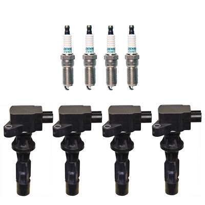Denso 4 Ignition Coil 4 Iridium TT Spark Plug 0.04 Kit For Ford Mercury ...