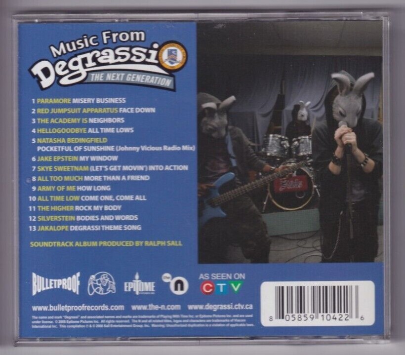 Degrassi The next generation Soundtrack CD New not sealed - 2008 ...