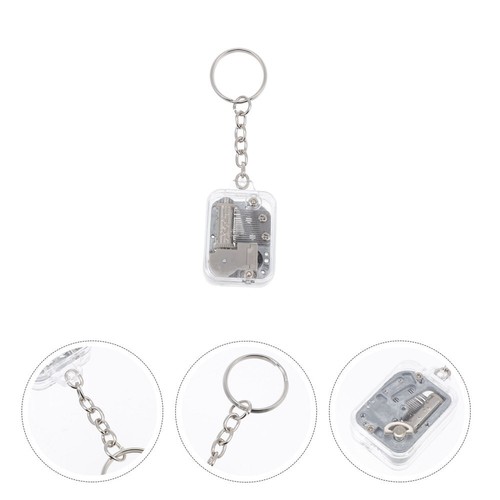 Birthday Gift Music Box Keychain Travel Tiny Violin Keyring Mini Small ...