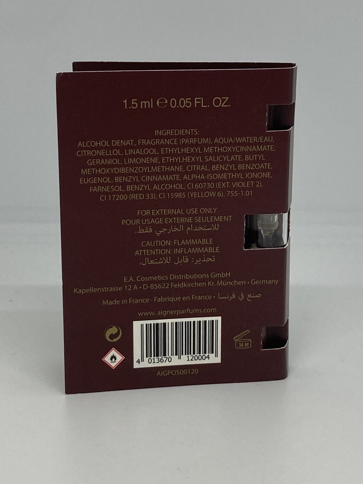 Etienne Aigner True Icon 0.05 oz 1.5 ml EDP Spray Mini Travel Sample ...