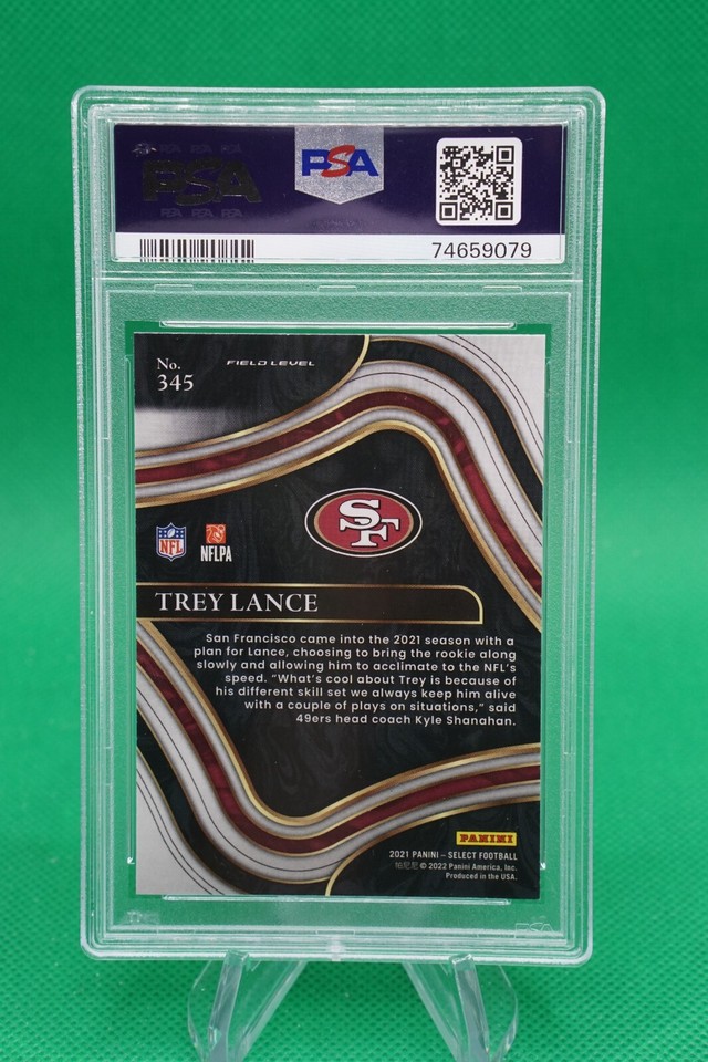 2021 Select Base Field Level #345 Trey Lance PSA 10 GEM MINT ES6 | eBay