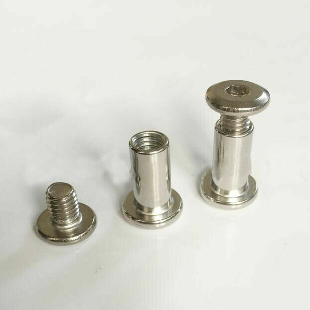 Stainless Steel M6 M8 Allen Flat Nuts Hex Nut Bolt Round Head Sleeve ...