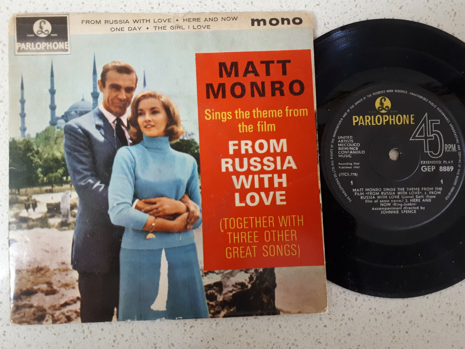 ***VERY RARE*** VINYL EP 7 MATT MONRO - FROM RUSSIA WITH LOVE *ISRAEL ...