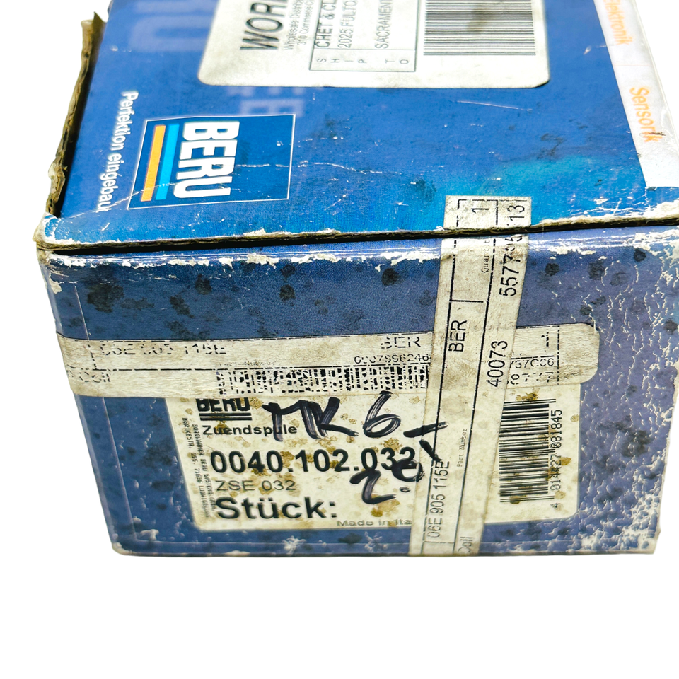 Beru ZSE032 Spark Spring 4-Pin Connector 12V Ignition Coil - Made in ...