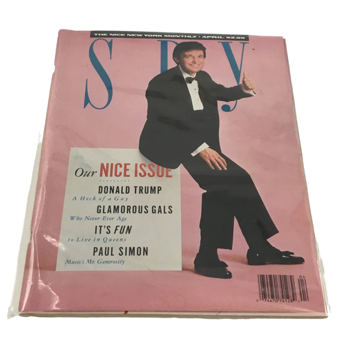 Spy Magazine April 1988 Donald Trump & Paul Simon Mr. Generosity, No ...