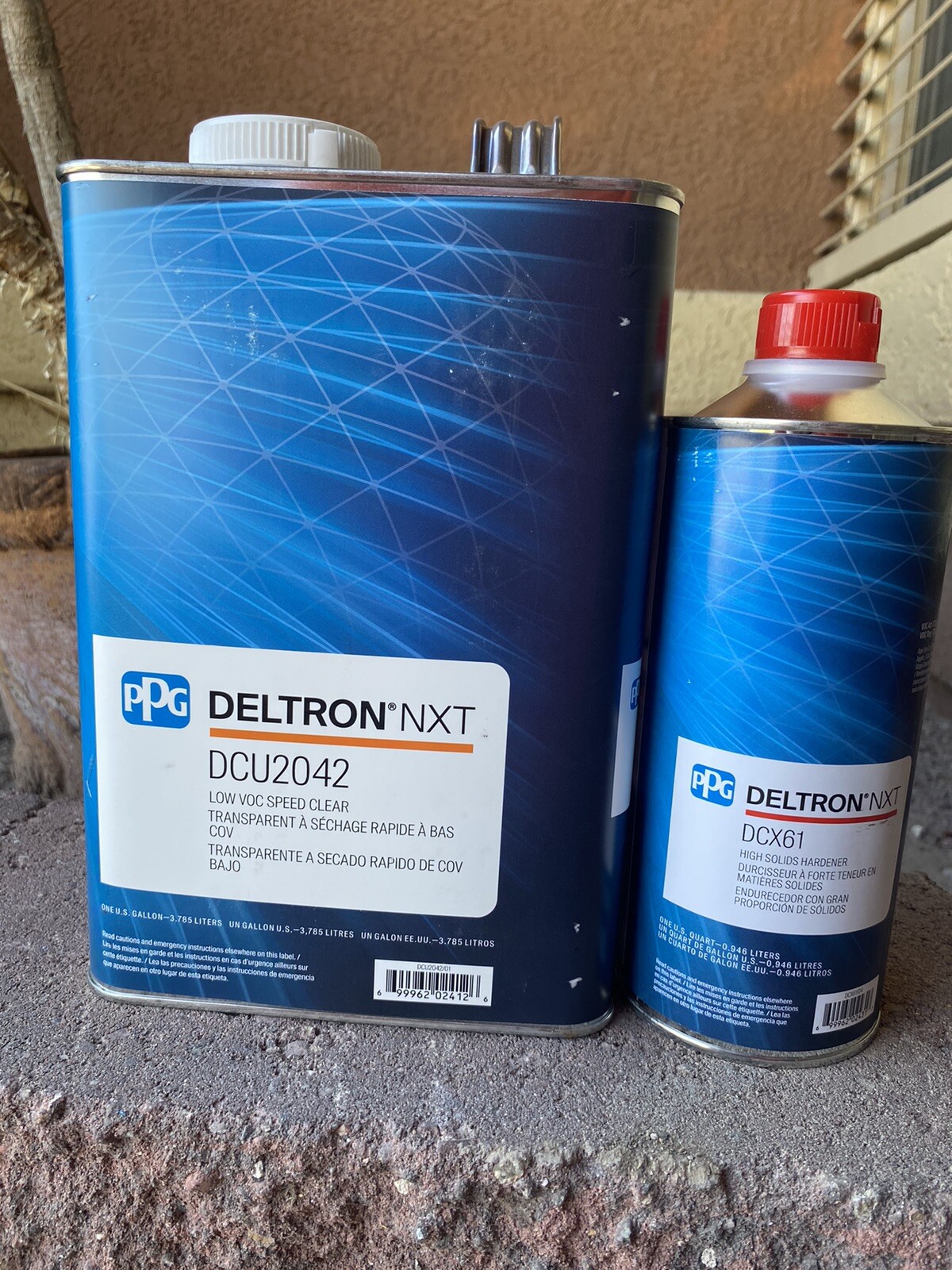 DCU2042 PPG Deltron Clearcoat 1 Gallon, 1 Quart DCX61 Hardener Free ...