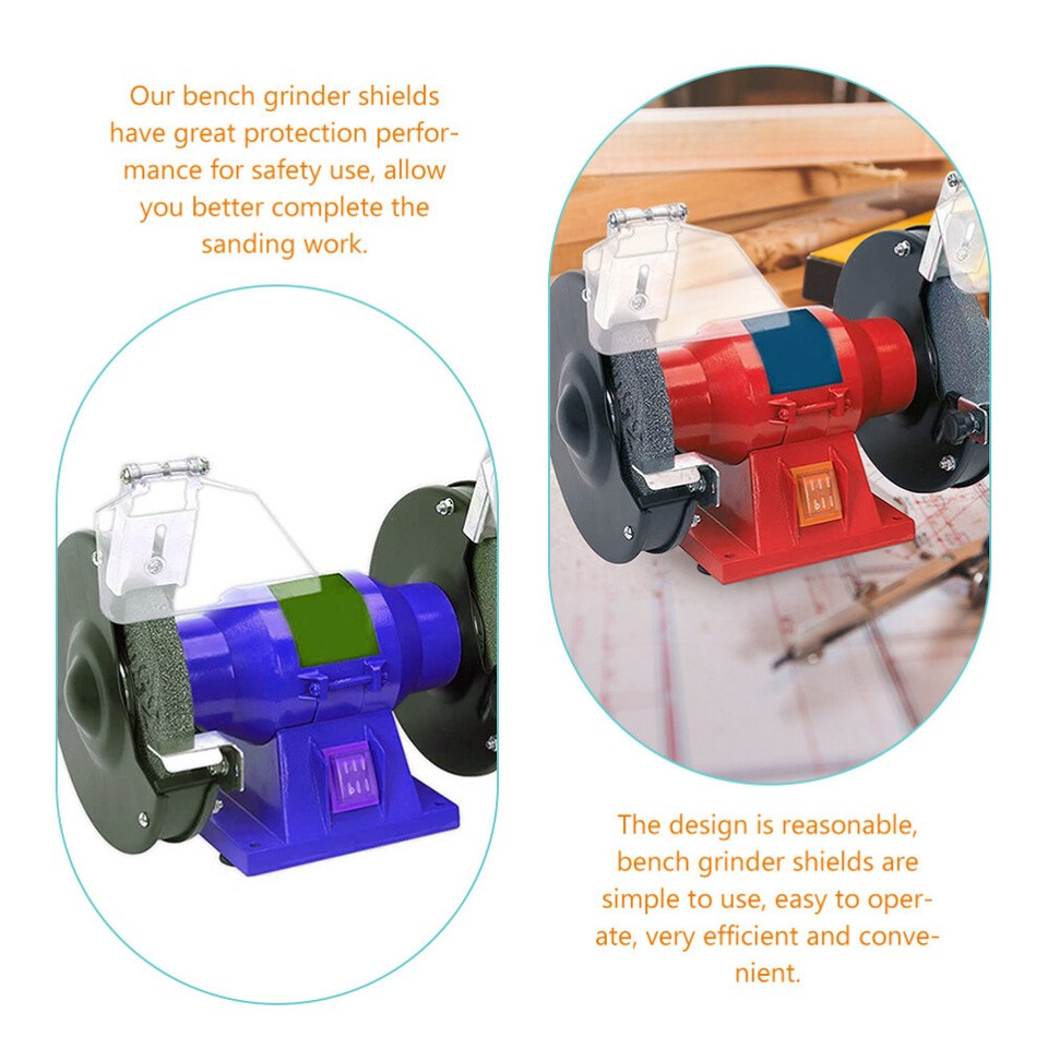 2PCS Grinder Eye Shield Attachment Bench Grinder Eye Protector Grinder ...