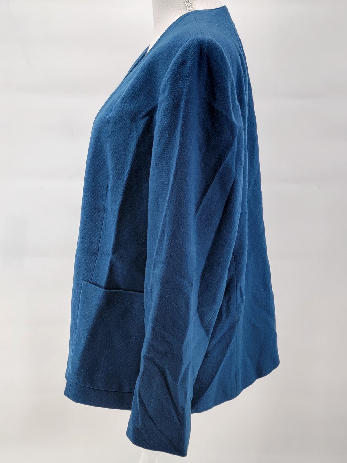 Vintage The Classic Woman Evan Picone Blue Wool Blaze… - Gem