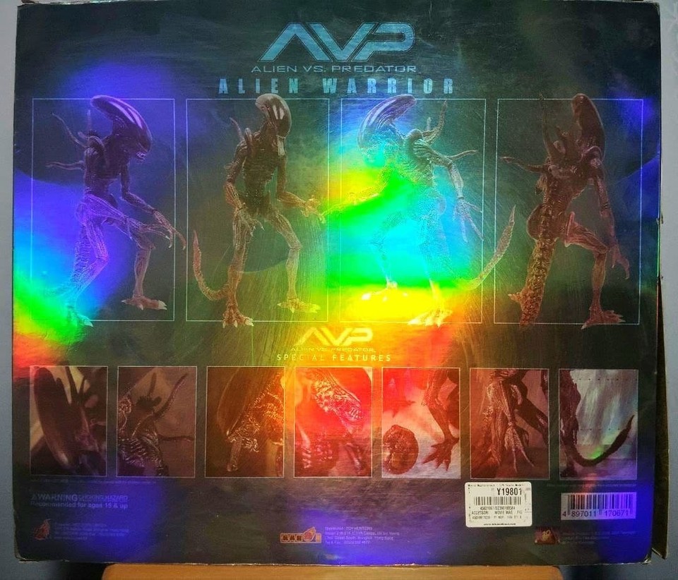 Hot Toys MMS017 Alien Warrior 1/6 Action Figure AVP Alien VS Predator ...