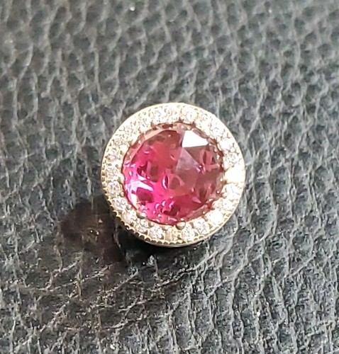 Pandora Touch of Color Sterling Silver Radiant Hearts Ladies Bead Charm ...