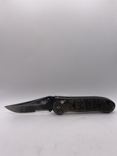 Benchmade 720 Camo/Black Half- Serrated Mel Pardue Design 154CM Blade ...