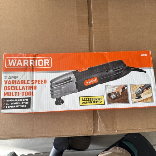 WARRIOR 2 AMP Variable Speed Oscillating Multi Tool 6 Speed Cut Sand ...