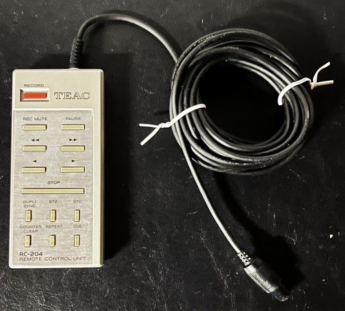 Teac RC-204 Remote Control For Reel Machines-TESTED X-2000R/TASCAM ...