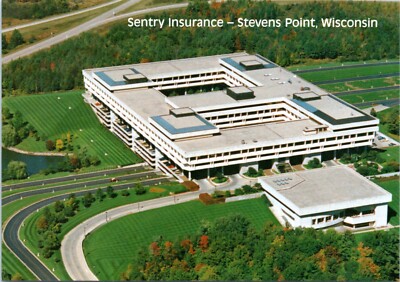 Postcard WI Stevens Point - Sentry Insurance aerial view | eBay