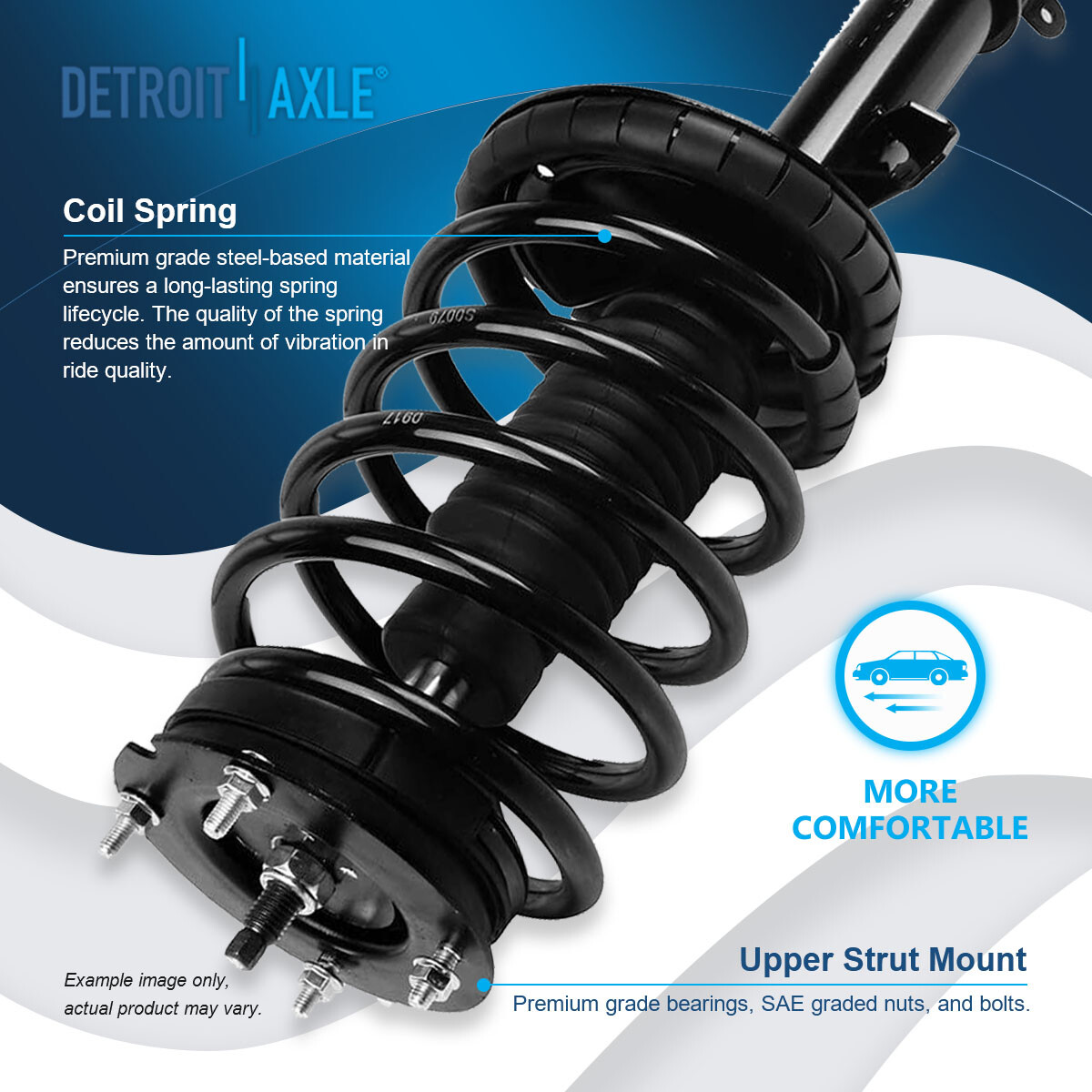 Front Struts with Coil Spring Assembly Sway Bars for 2005 - 2010 Ford ...