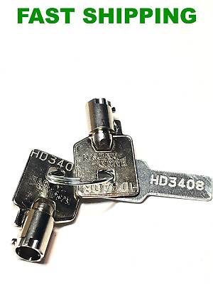 GENUINE HARLEY-DAVIDSON SET OF BARREL STYLE KEYS 71452-91A 3408 .. FAST ...