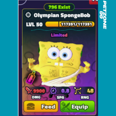 OLYMPIAN SPONGEBOB [SECRET FORMULA] - SPONGEBOB TOWER DEFENSE | eBay