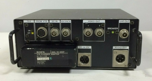 Sony VA 500 VTR Playback Adapter for sale online | eBay