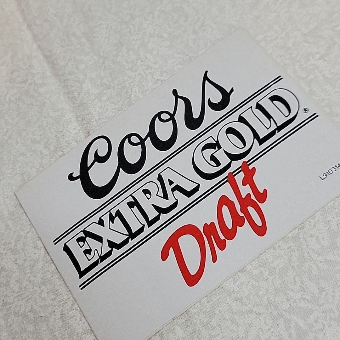 Vintage Coors Extra Gold Draft Sticker Decal Discontinued Pale Lager ...
