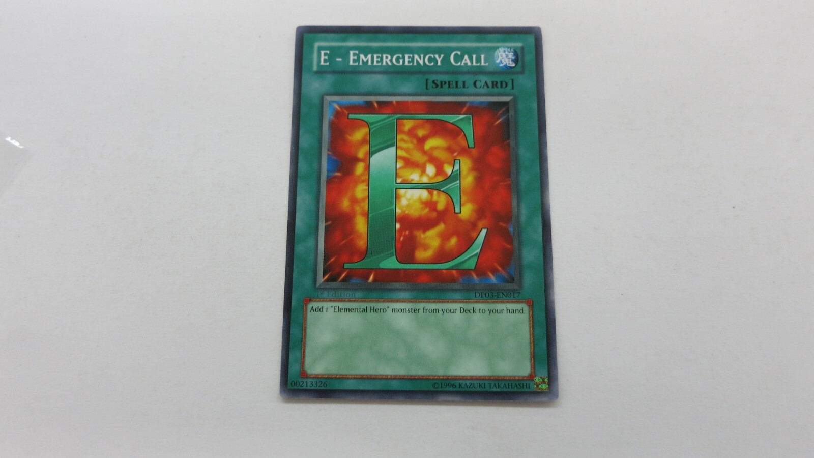 E - EMERGENCY CALL SPELL CARD 1ST EDITION DP03-EN017 COMMON YUGIOH NM ...