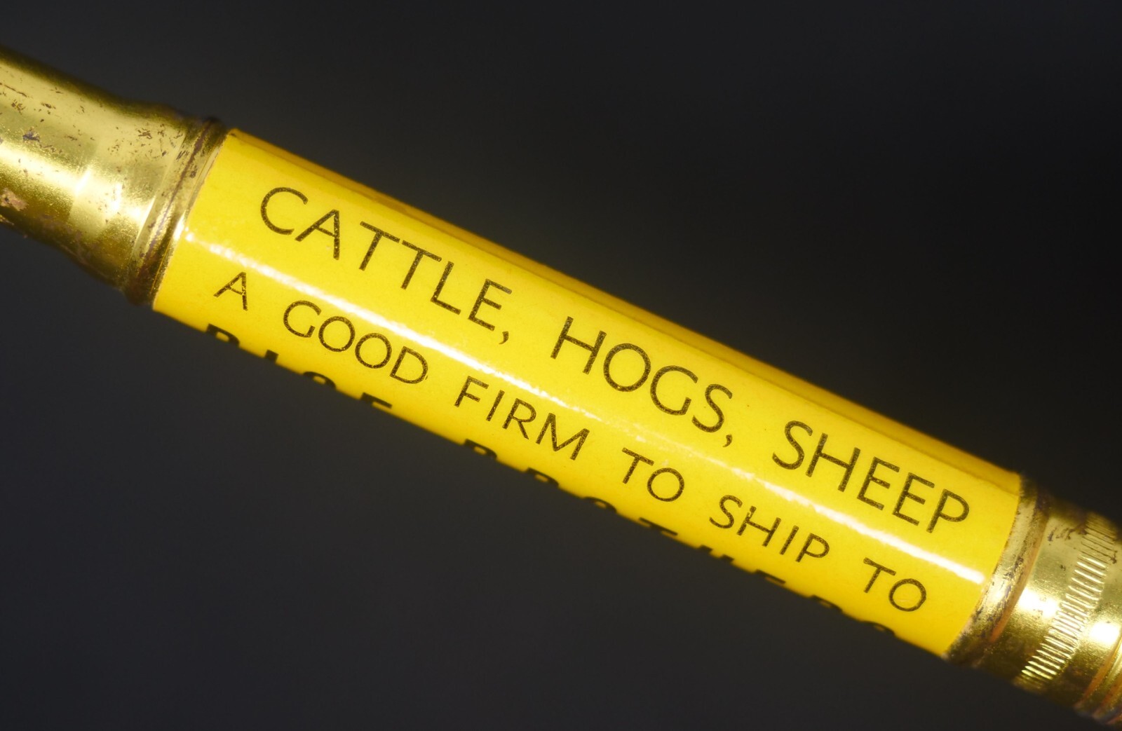 Rice Brothers Sioux City Stockyards Cattle Hogs Sheep Bullet Pencil | eBay