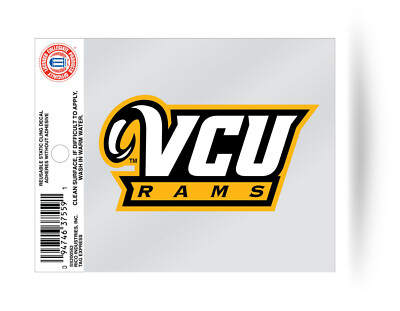 VCU Rams Static Cling Decal Sticker NEW Free Shipping! Virginia ...