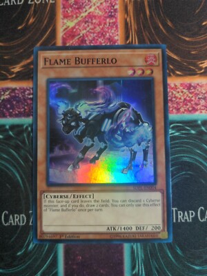 Yu-Gi-Oh! Flame Bufferlo SDPL-EN004 1st Edition Super Rare NM c3 ...