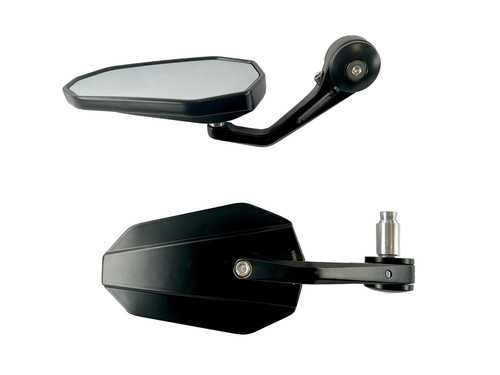 Handlebar end mirrors 2 pieces [E-mark] - Yamaha MT-03 MT-07 MT-09 MT ...