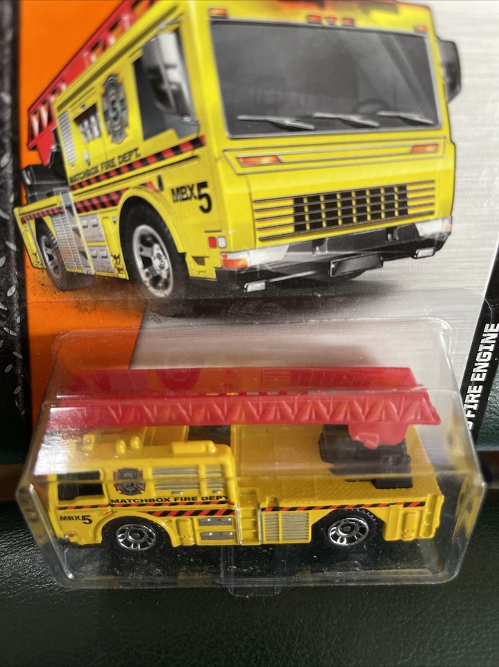Matchbox 2006 Fire Engine Yellow Truck MBX Heroic Rescue On A Mission ...