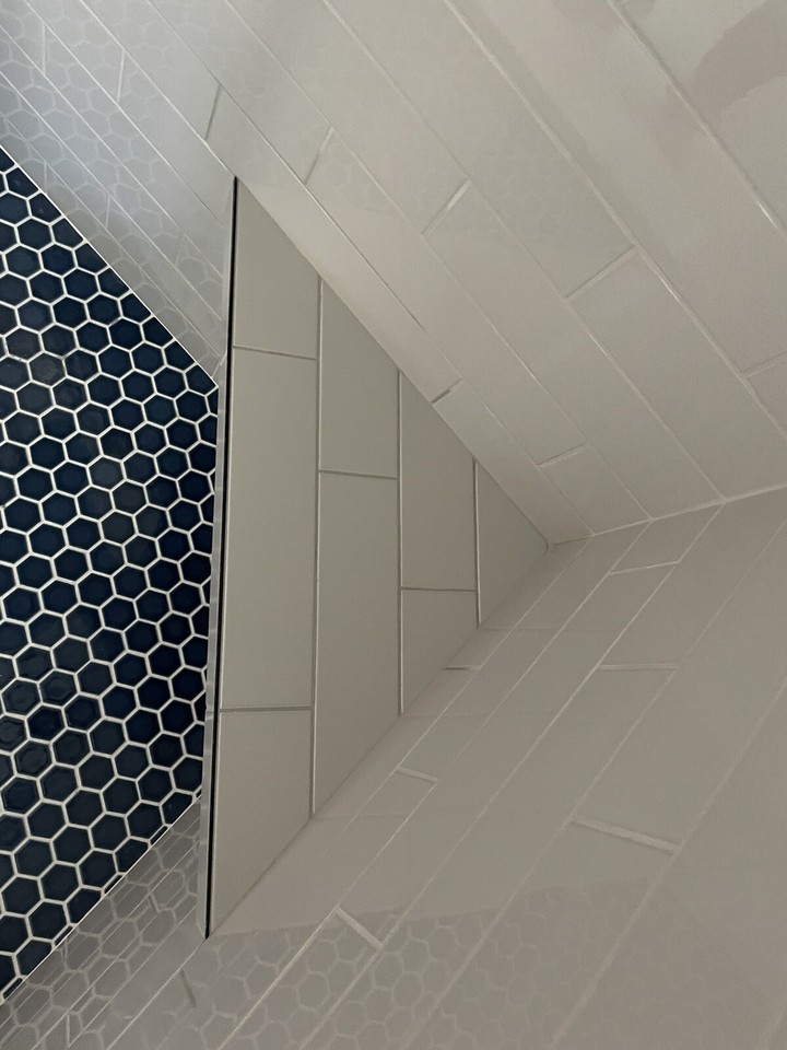 Shower Floating Bench - Schluter Kerdi-Board 2" with Stainless Steel ...